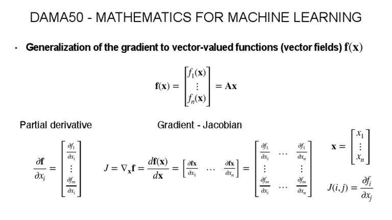 Generalization of The Gradient To Vector-Valued Functions (Vector ...
