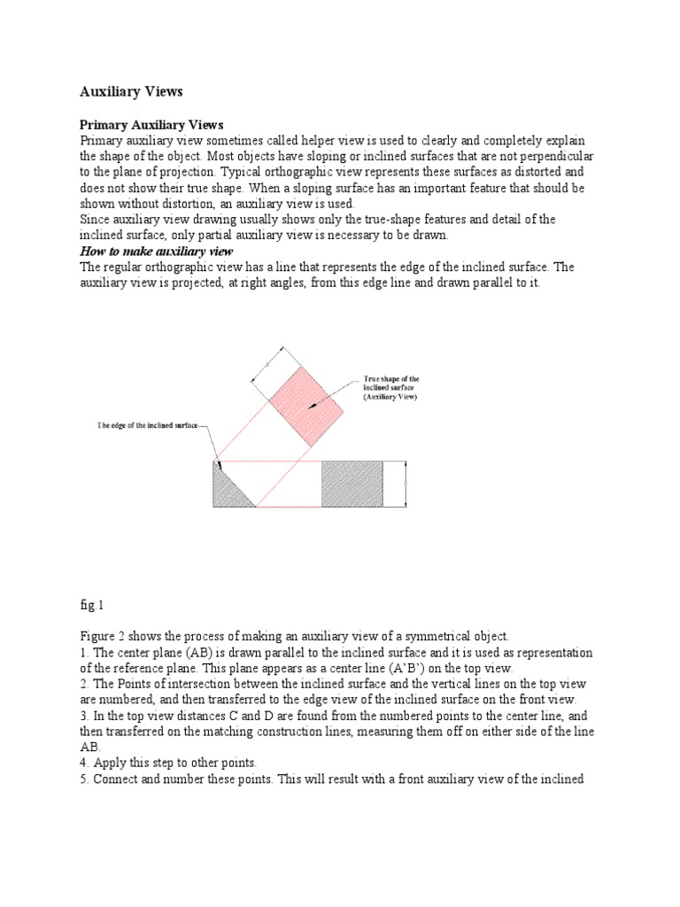 Auxiliary Views | PDF | Ellipse | Line (Geometry)