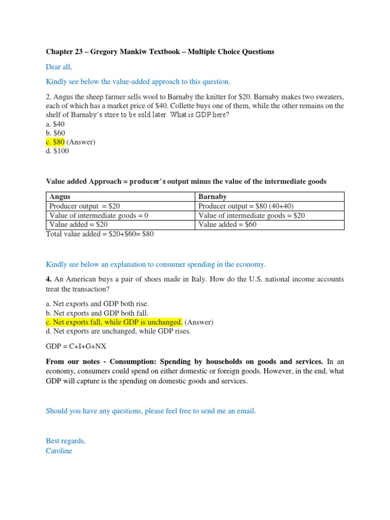 Applying the Value-Added Approach: Calculating GDP and the Impact of ...