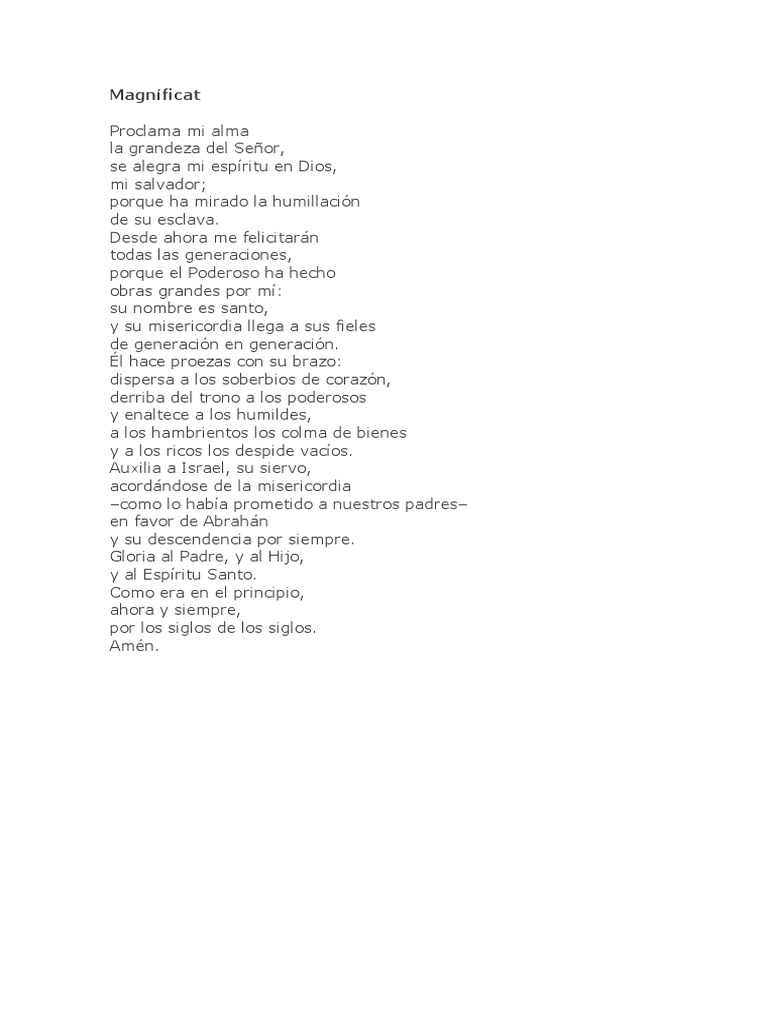 Magníficat | PDF