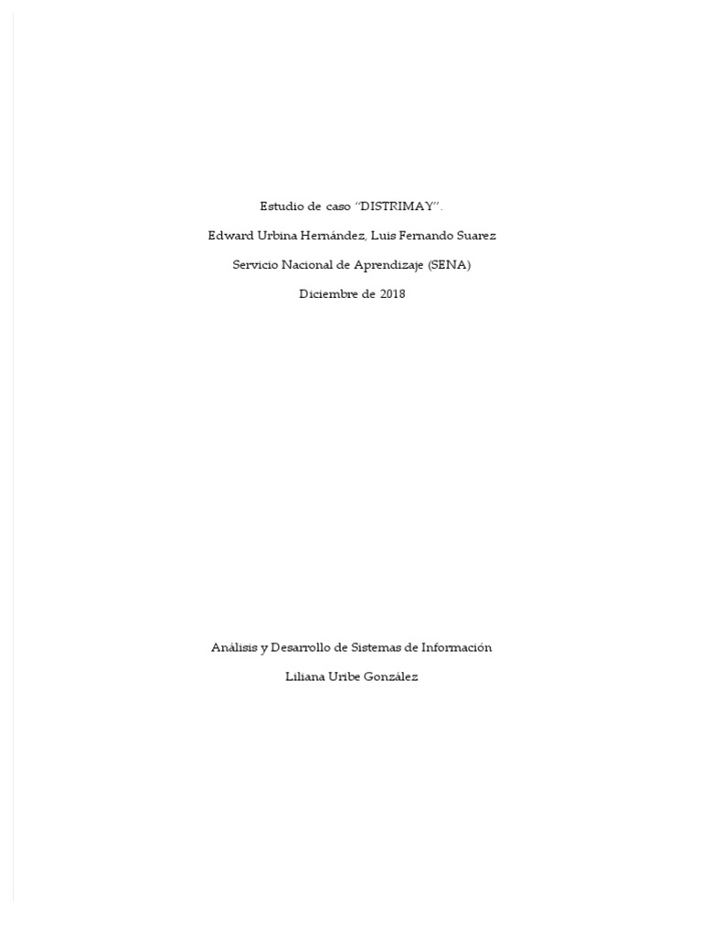 Ie Ap04 Aa5 Ev08 Caso Estudio Distrimay | PDF | Business | Contabilidad