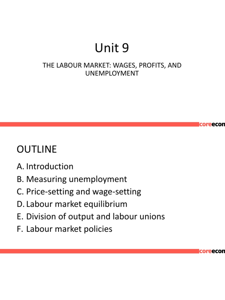 Unit 9 - The Labour Market - 1.0 | PDF | Labour Economics | Unemployment