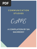 Cape Communication Studies Past Paper Answers | PDF | Writers ...