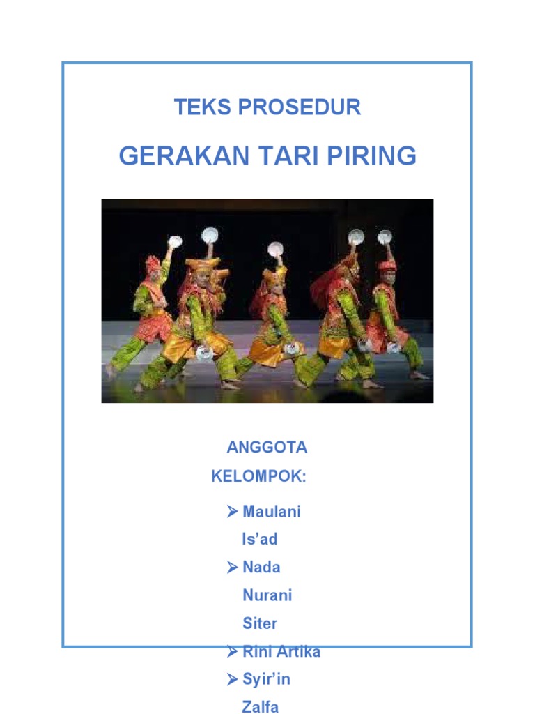 TEKS PROSEDUR Tari Piring | PDF