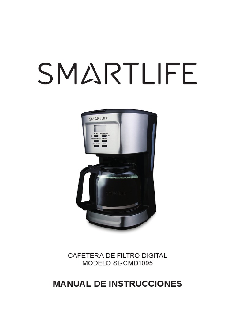 Manual Cafetera Digital SLCMD10952021 | PDF | café | Agua