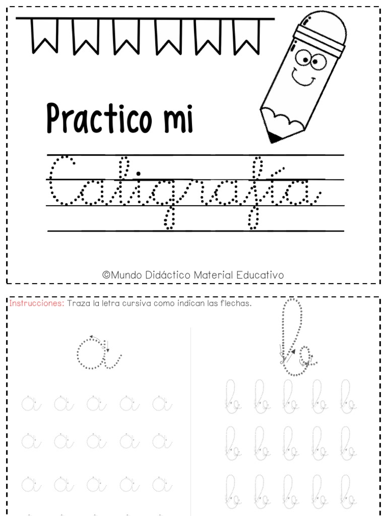 Practico Mi Caligrafia | PDF | Artesanías | Caligrafía