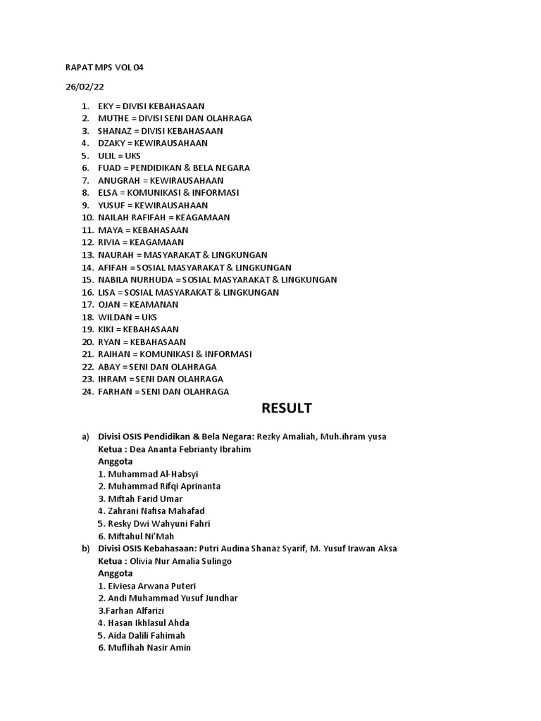 Rapat Mps Vol 03 | PDF