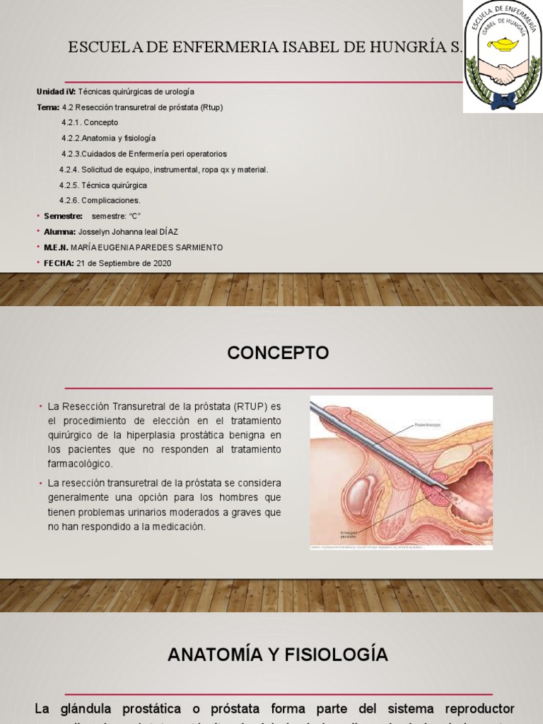 Reseccion Transuretral de Prostata (RTUP) - 1 | PDF | Próstata | Cancer ...