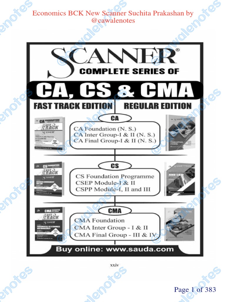 CA Foundation Eco & BCK Scanner | PDF
