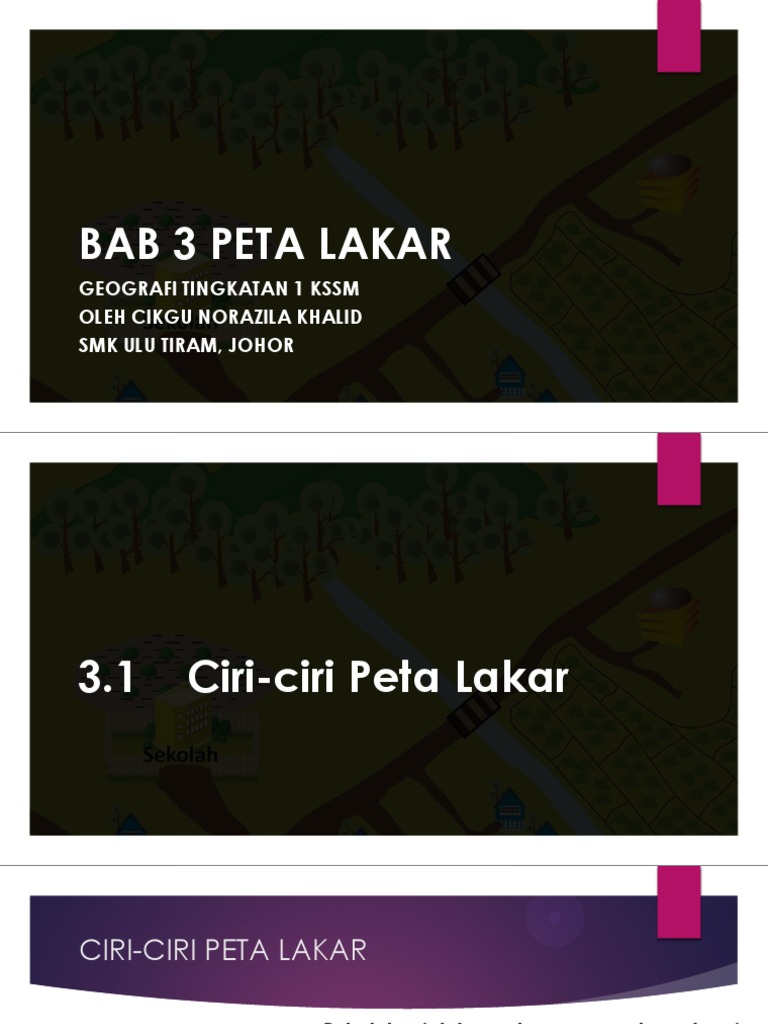 GEO T1 KSSM Bab 3 Peta Lakar Zila Khalid ) | PDF