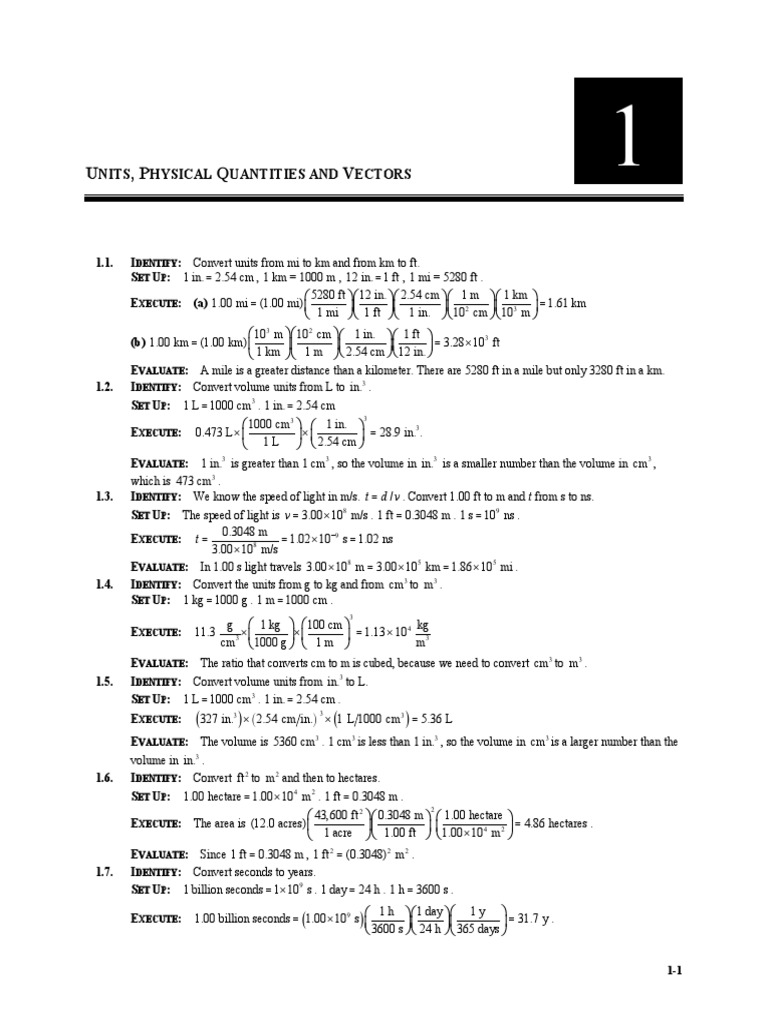 Solucionario Zemansky (Inglés) | PDF | Significant Figures | Euclidean Vector