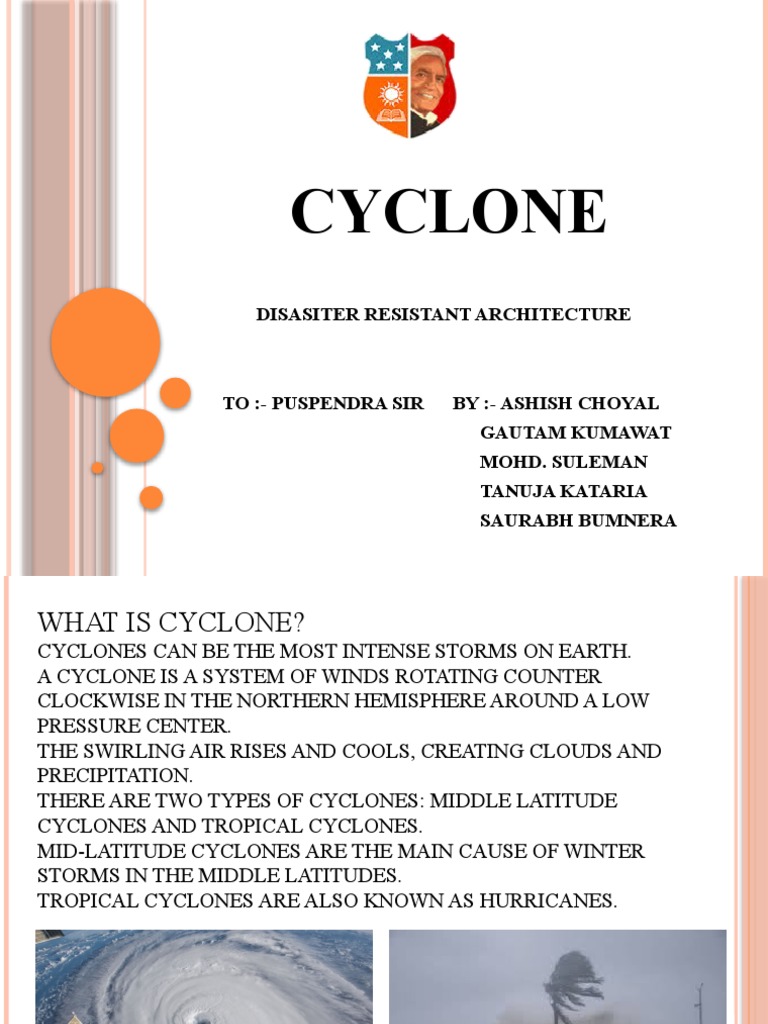 Cyclone: Disasiter Resistant Architecture | PDF | Tropical Cyclones ...