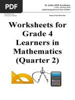 Worksheet 4 MDAS | PDF