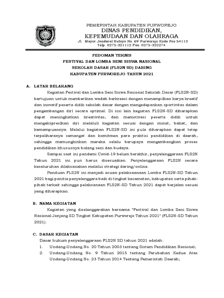 FLS2N SD Purworejo | PDF