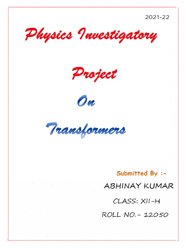 Abhinay Kumar: Class: Xii-H ROLL NO.-12050 | Download Free PDF ...