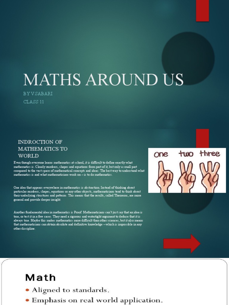 Maths Around Us: by V.Sabari Class 11 | PDF | Mathematics | Science