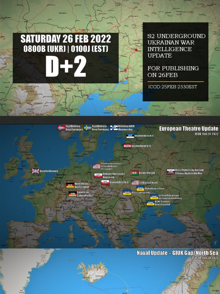 S2 Underground Ukrainian War Update Feb 26 0100J 0800B v26 | PDF | 2nd Millennium Conflicts ...