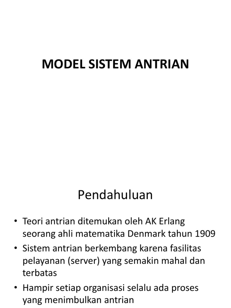 Adoc - Pub Model Sistem Antrian | PDF