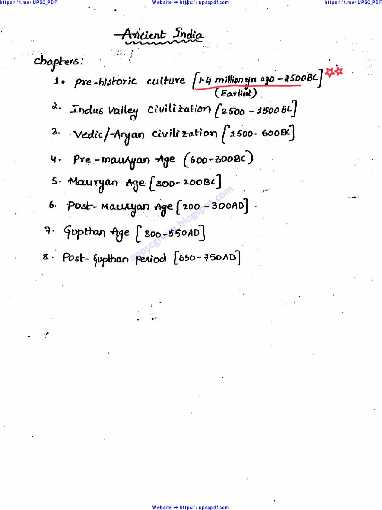 Ancient History Handwritten Notes PDF | PDF