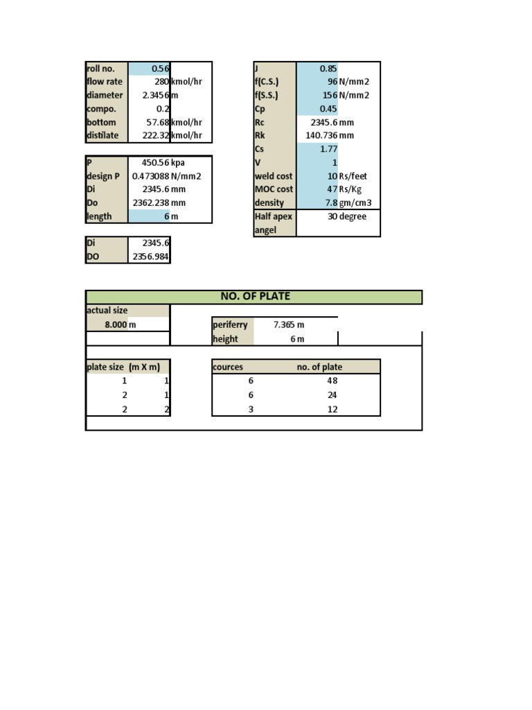Sheet Calculations | PDF | Mechanical Engineering | Physical Quantities