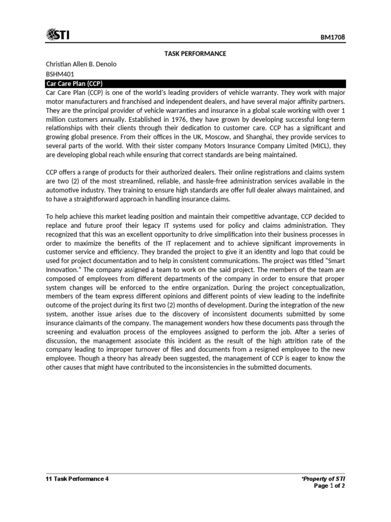 CCP document inconsistencies | PDF | Quality Management | Iso 9000