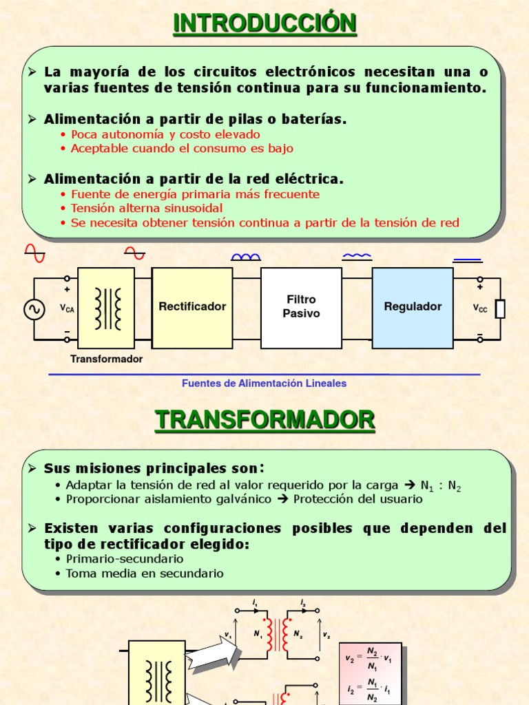 Fuentes Lineales | PDF | Rectificador | Fuente de alimentación