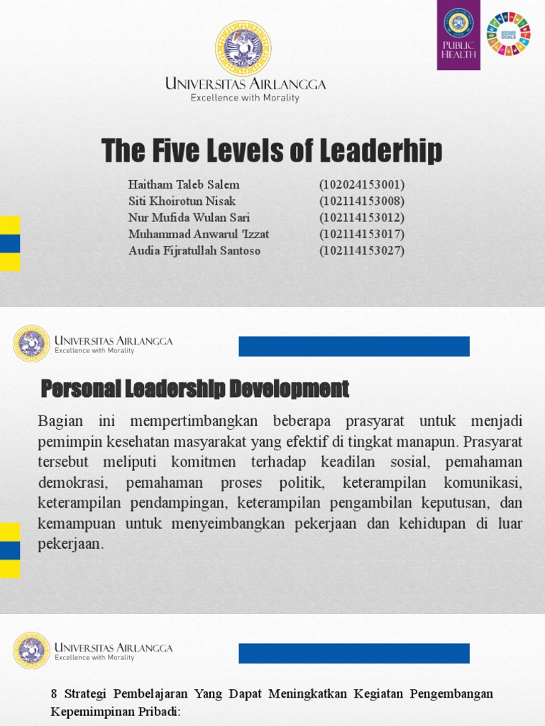The Five Levels of Leaderhip | PDF