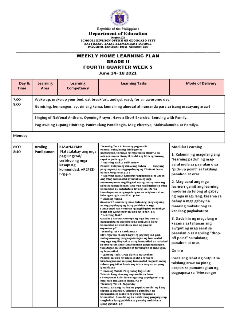 Eves WHLP q4 Week5-Grade2 | PDF