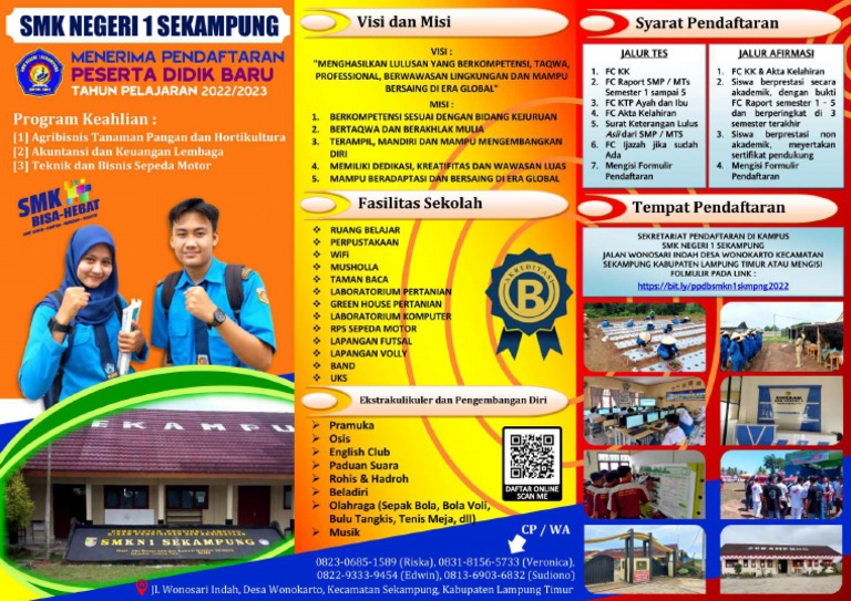 Brosur PPDB SMKN 1 Sekampung 2022/2023 | PDF