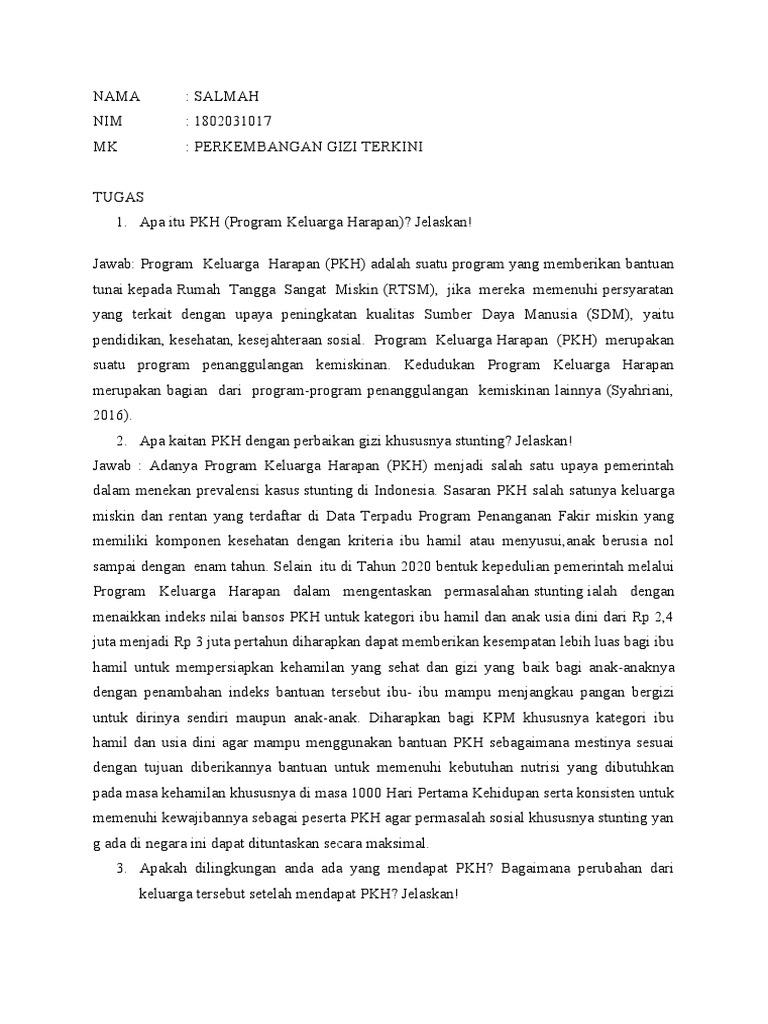 Tugas PKH | PDF