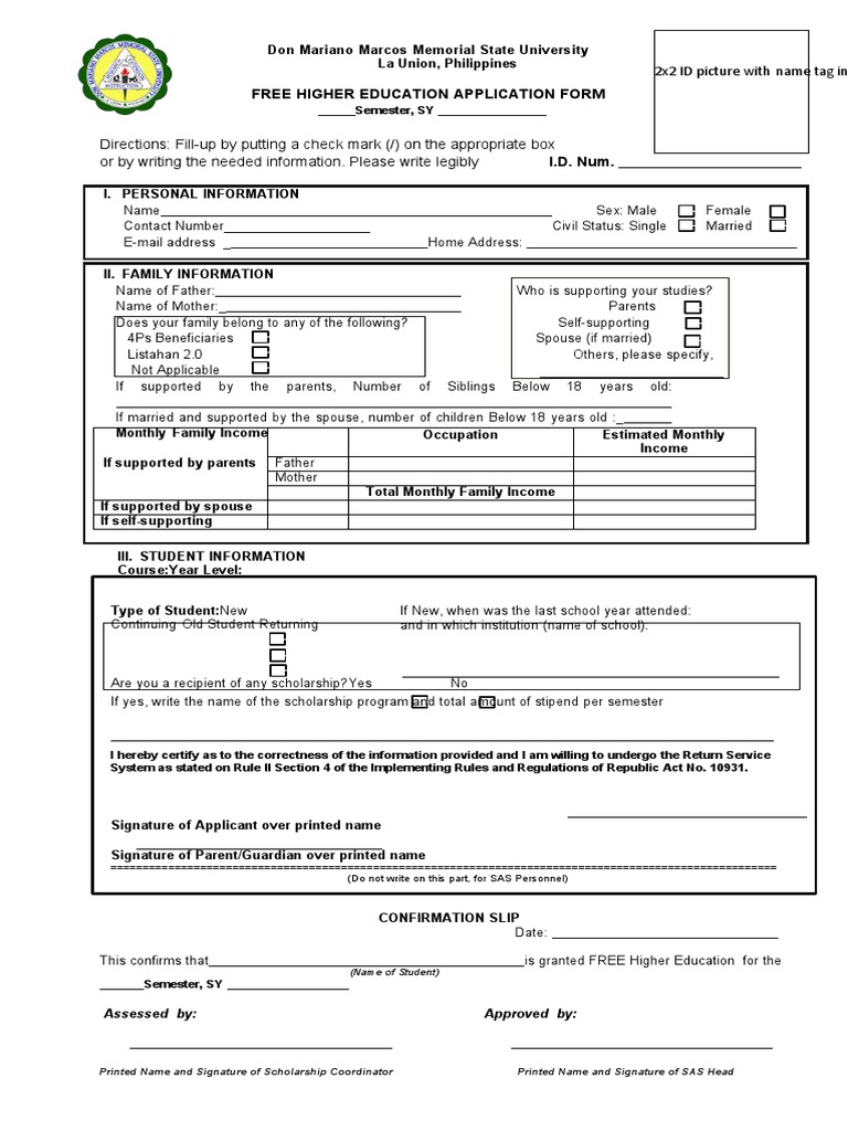 2x2 ID Picture With Name Tag in White Background: Free Higher Education ...