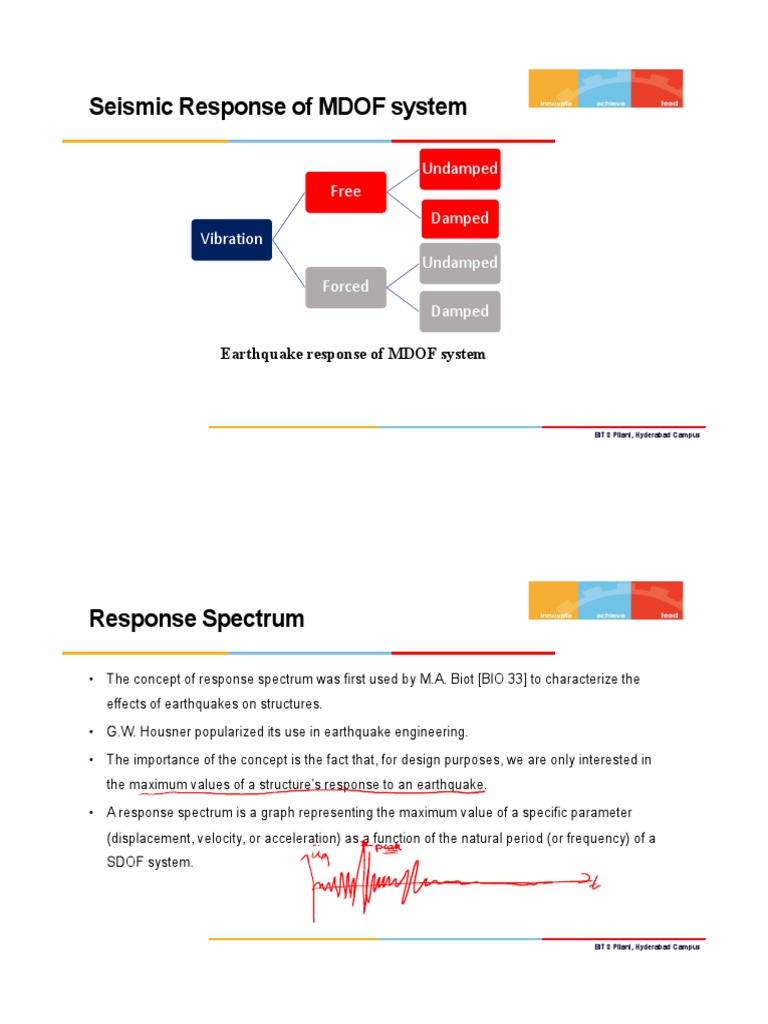 MDOF Response Spectrum Print | PDF | Damping | Classical Mechanics
