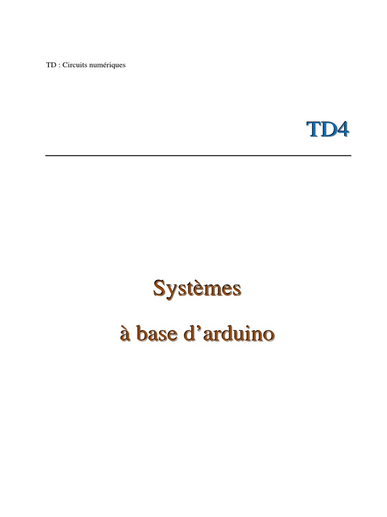TD4 CN | PDF | Électronique | Ingénierie informatique