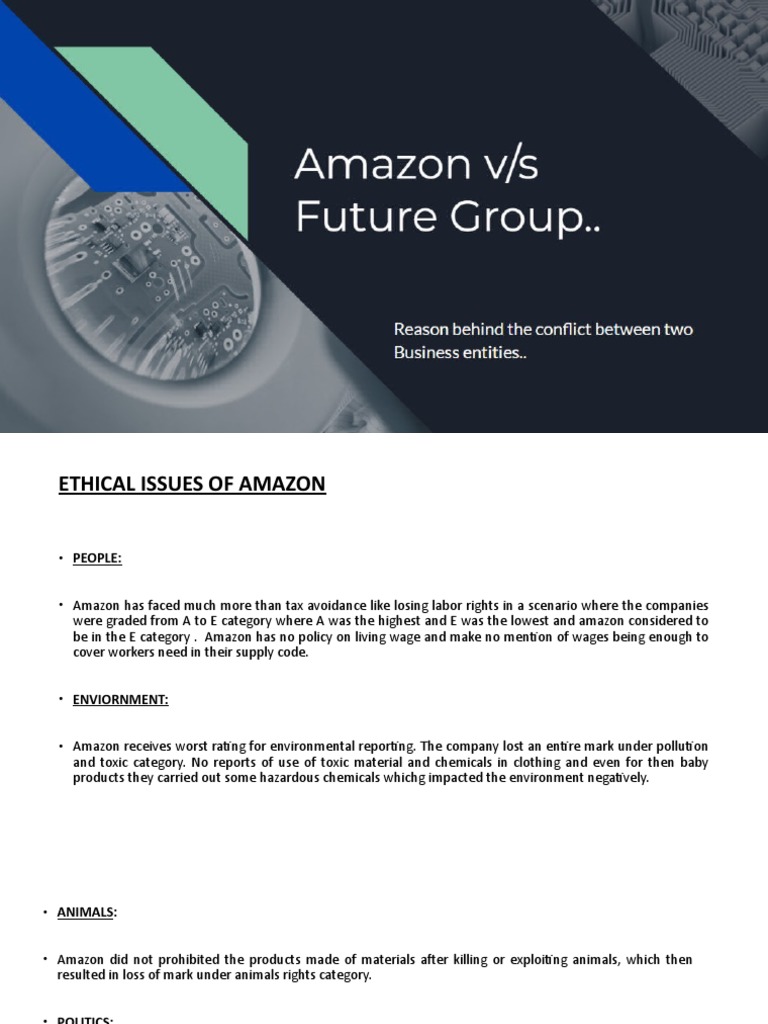 Amazon's Ethical Challenges and Controversies | PDF | Corporate Social ...