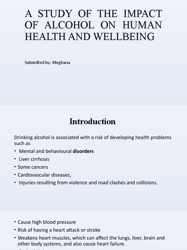 Impact of Alcohol On The Human Health and Wellbeing | PDF | Alcoholism ...
