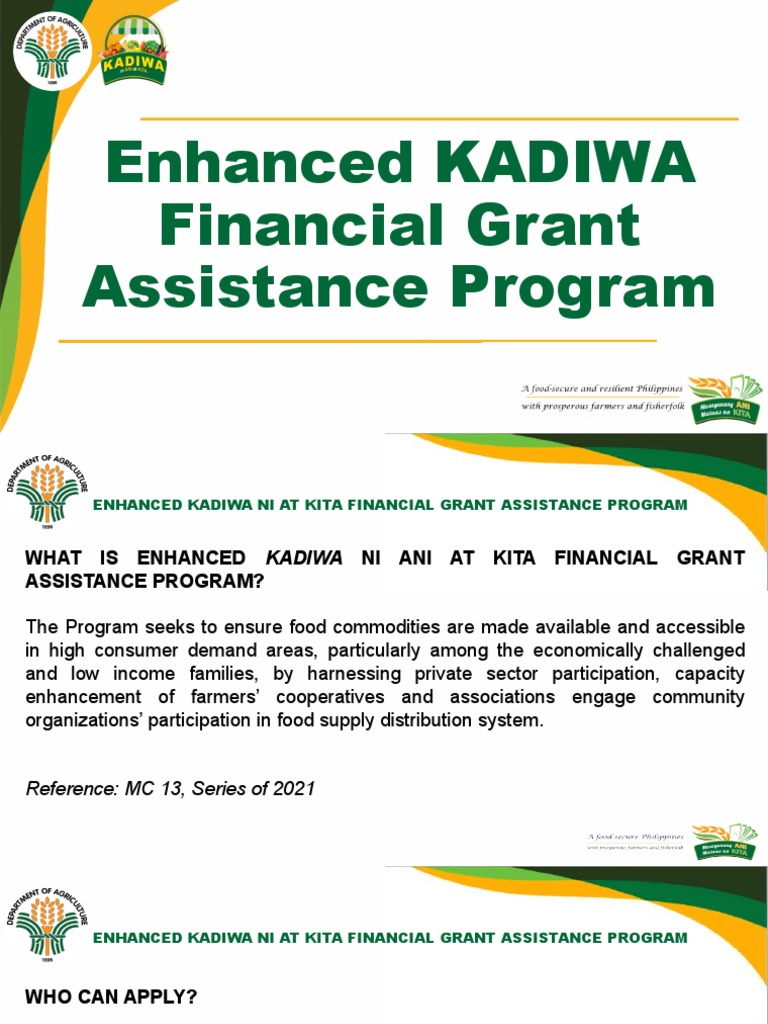 Enhanced KADIWA Grant Program Overview | PDF | Logistics | Business Process