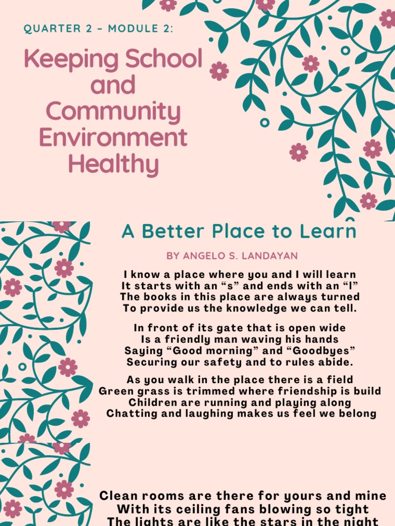 Promoting Healthy Learning Environments: Key Considerations for ...