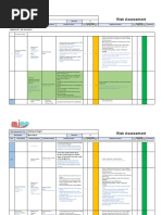 DP World LOB-17 Painting Risk Assessment | PDF | Scaffolding | Risk