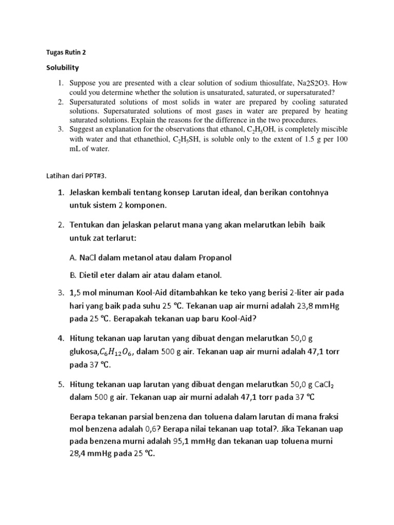 Tugas Rutin 2 Dan Latihan | PDF | Memasak, Makanan, & Anggur