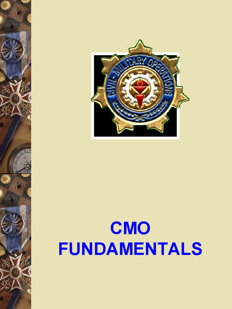 CMO Fundamentals | PDF | Civilian | Communication