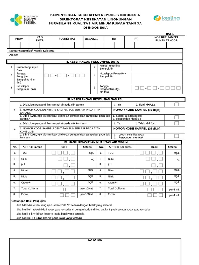 SURVEILANS FORM HASIL PENGUJIAN - TC - Final 11112021 | PDF