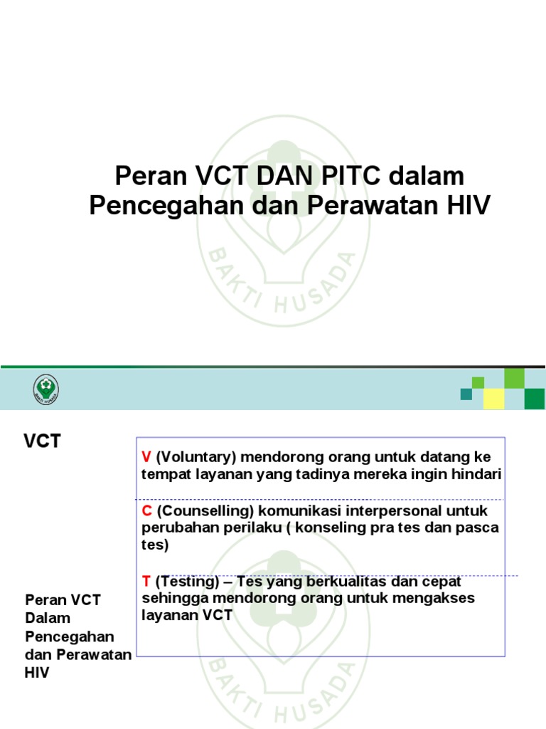 Peran Vct-Pitc Dalam Pencegahan, Perawatan | PDF