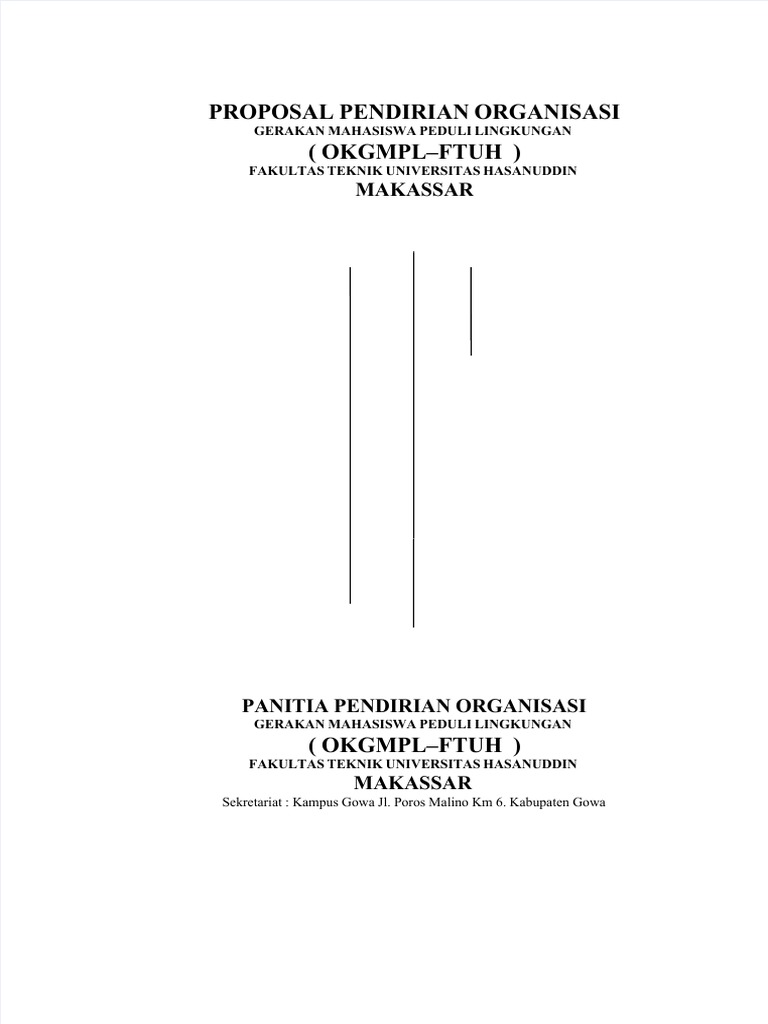 Contoh Proposal Pengajuan Pembentukan Organisasi | PDF