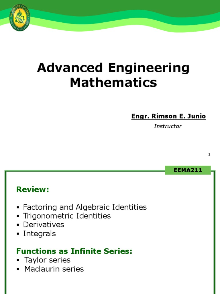 Lec 1 Admath Review Taylor | PDF | Trigonometry | Trigonometric Functions