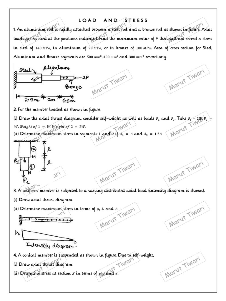 Axial Loading | PDF | Rotation Around A Fixed Axis | Stress (Mechanics)