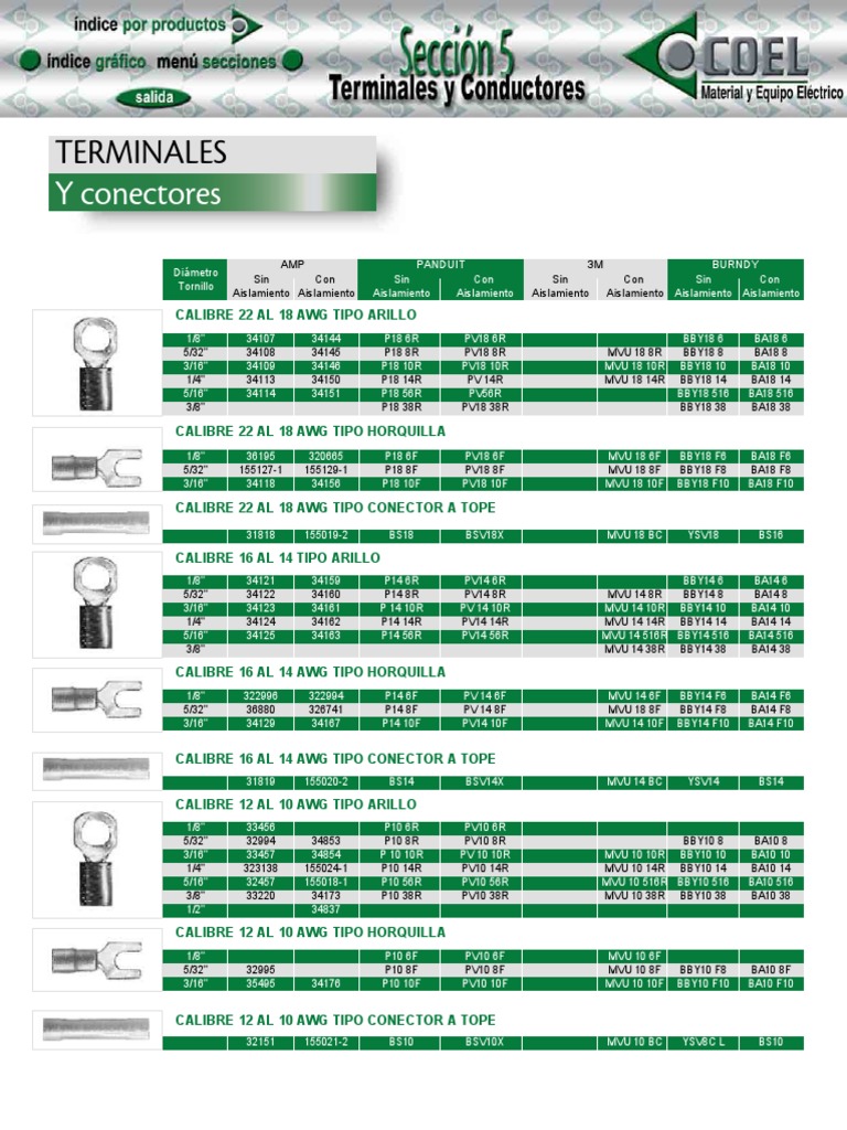 Terminales 3M | PDF | Electrical Connector | Electrical Engineering