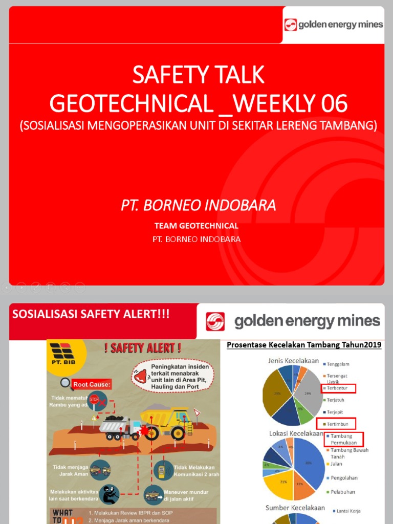 Safety Talk Geotech - 06 | PDF