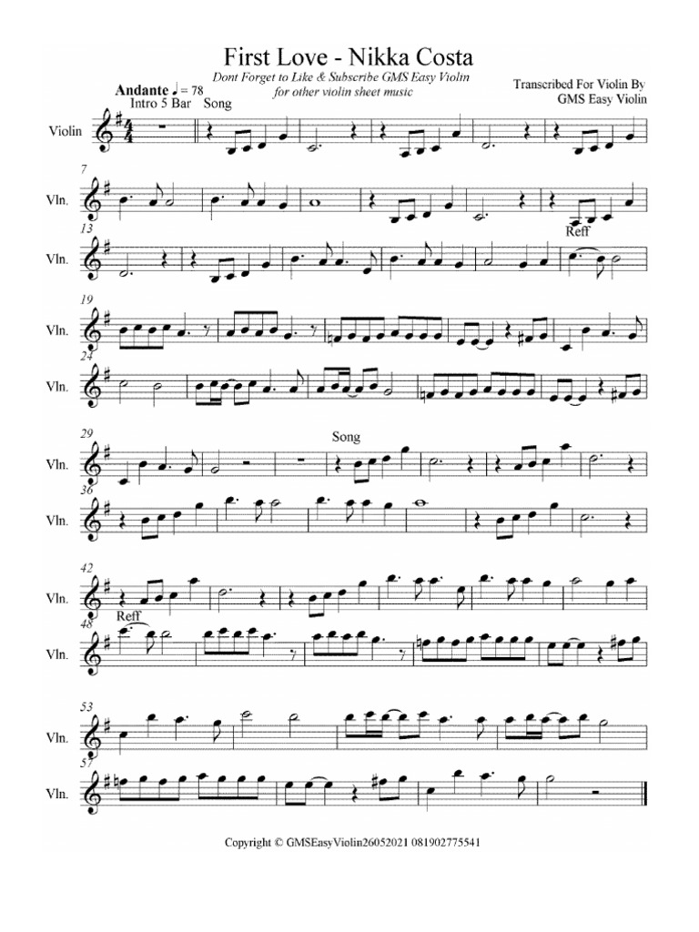 First Love - Nikka Costa | PDF