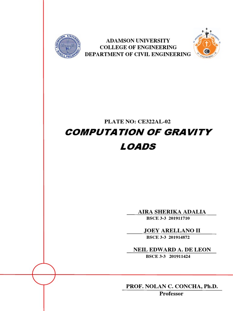 Gravity Load Computation for Two-Storey House | PDF | Beam (Structure ...