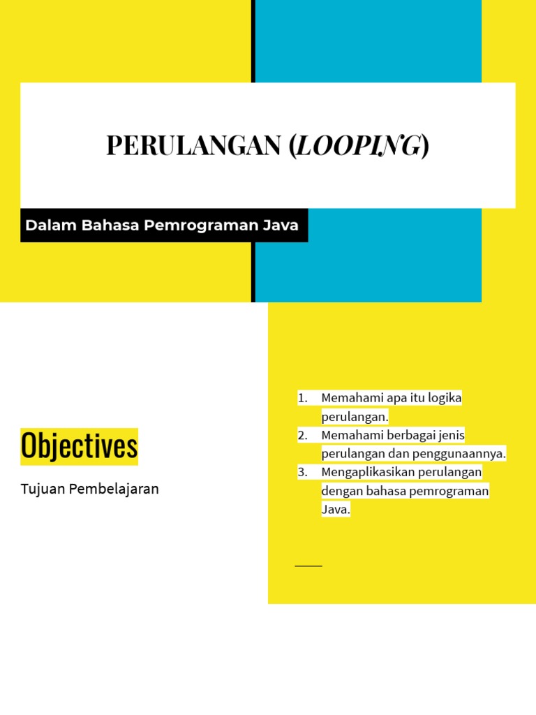 Panduan Perulangan dalam Java | PDF